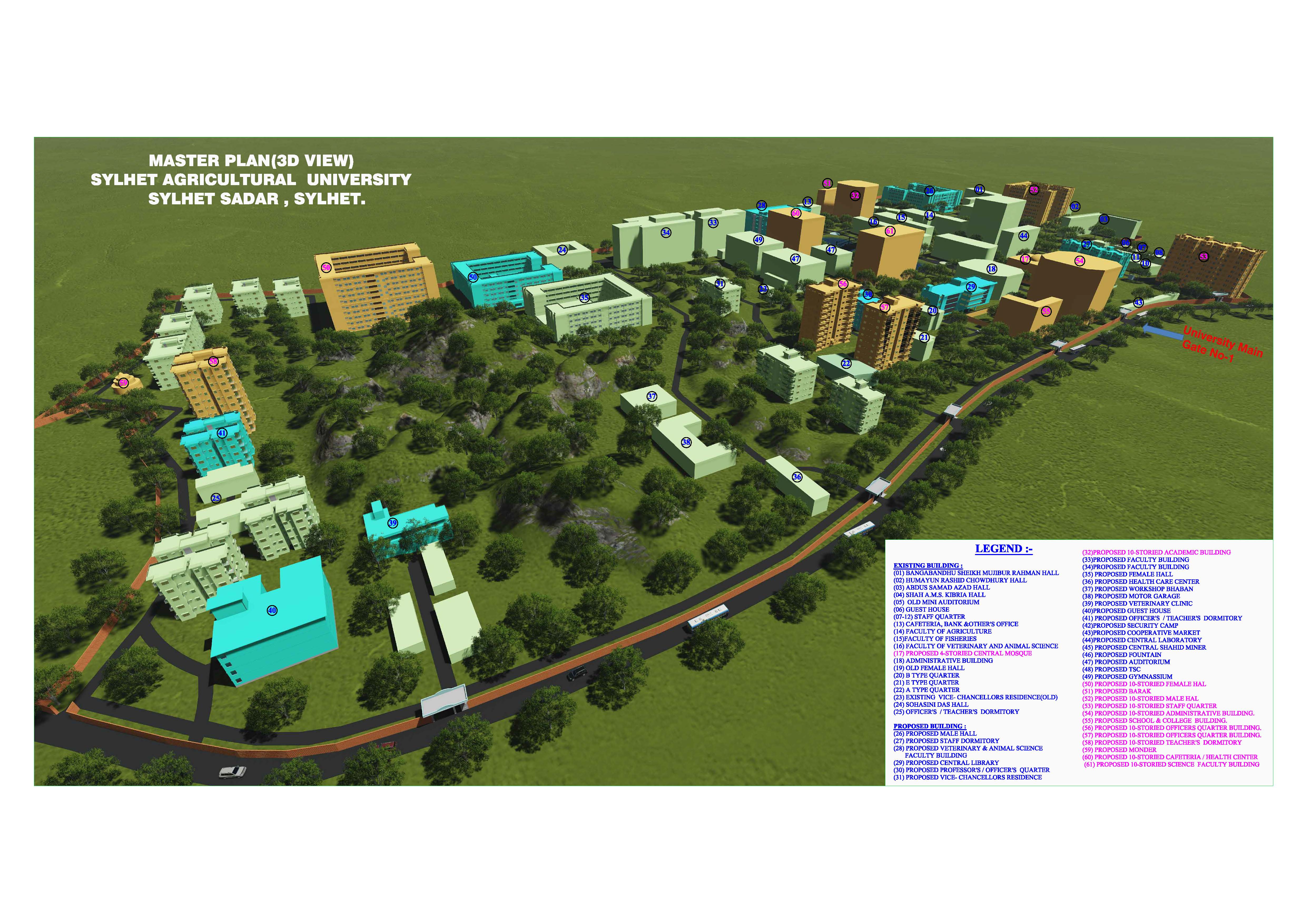 Development of Sylhet Agricultural University (1st Phase), Engineers ...